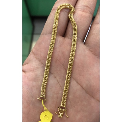 18K Saudi Gold Triple Lock Bracelet | Shopee Philippines