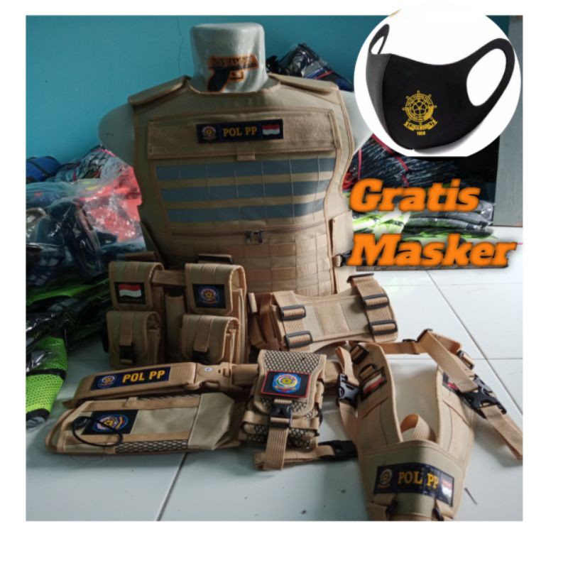 HP Pol-pp wind vest 1 set polpp/ sarong/ dahrim magazin kopel polpp ...