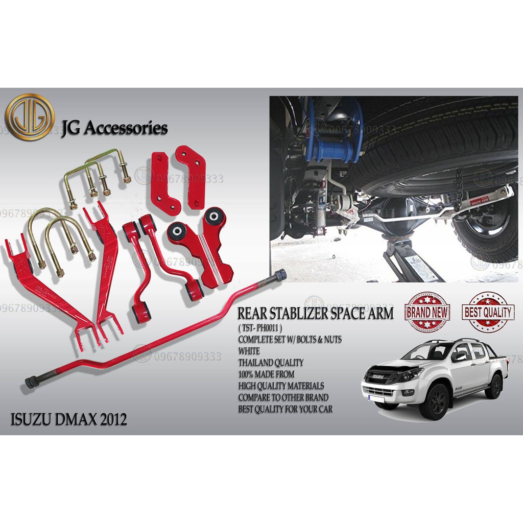 ISUZU DMAX D-MAX RED 2012 2021 BALANCING ARM/REAR STABILIZER/SPACE ARM ...