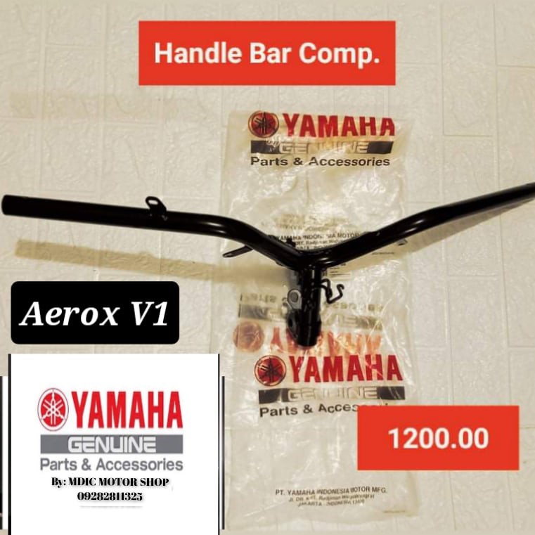 HANDLE BAR COMP. FOR AEROX VERSION 1 YAMAHA GENUINE PARTS | Shopee ...