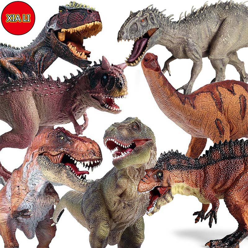 Solid Simulation Prehistoric Savage T-REX Jurassic Animals Model Action ...