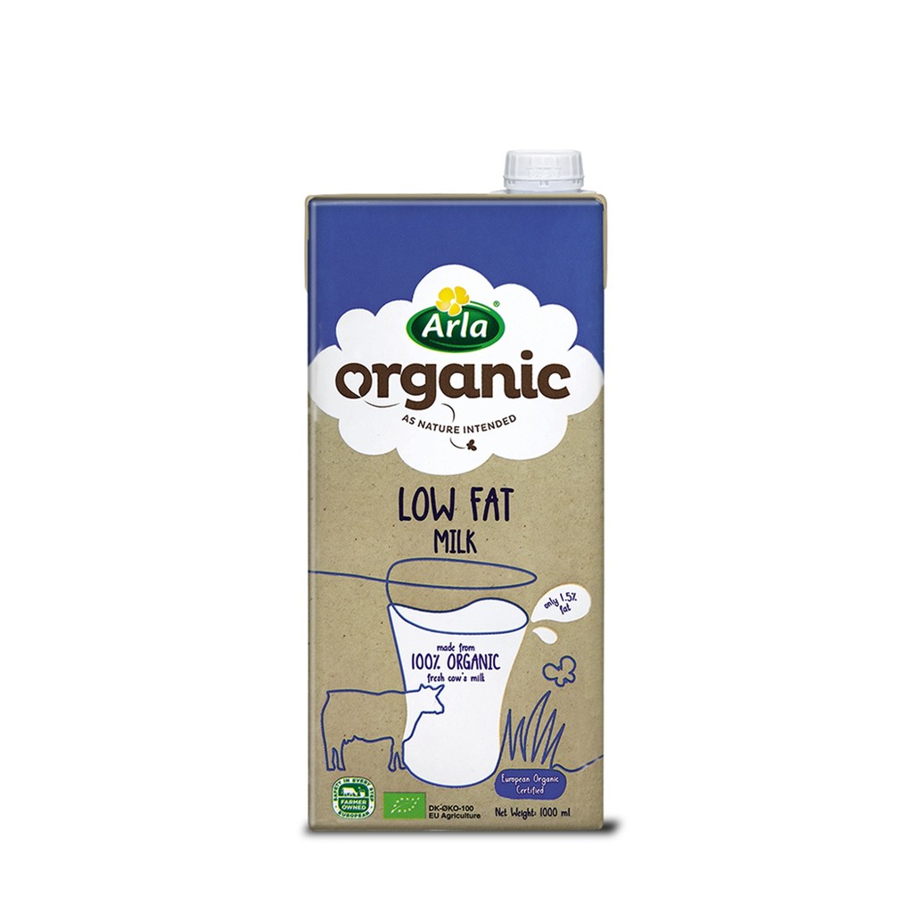 Arla Organic Low Fat Milk 1L | Shopee Philippines