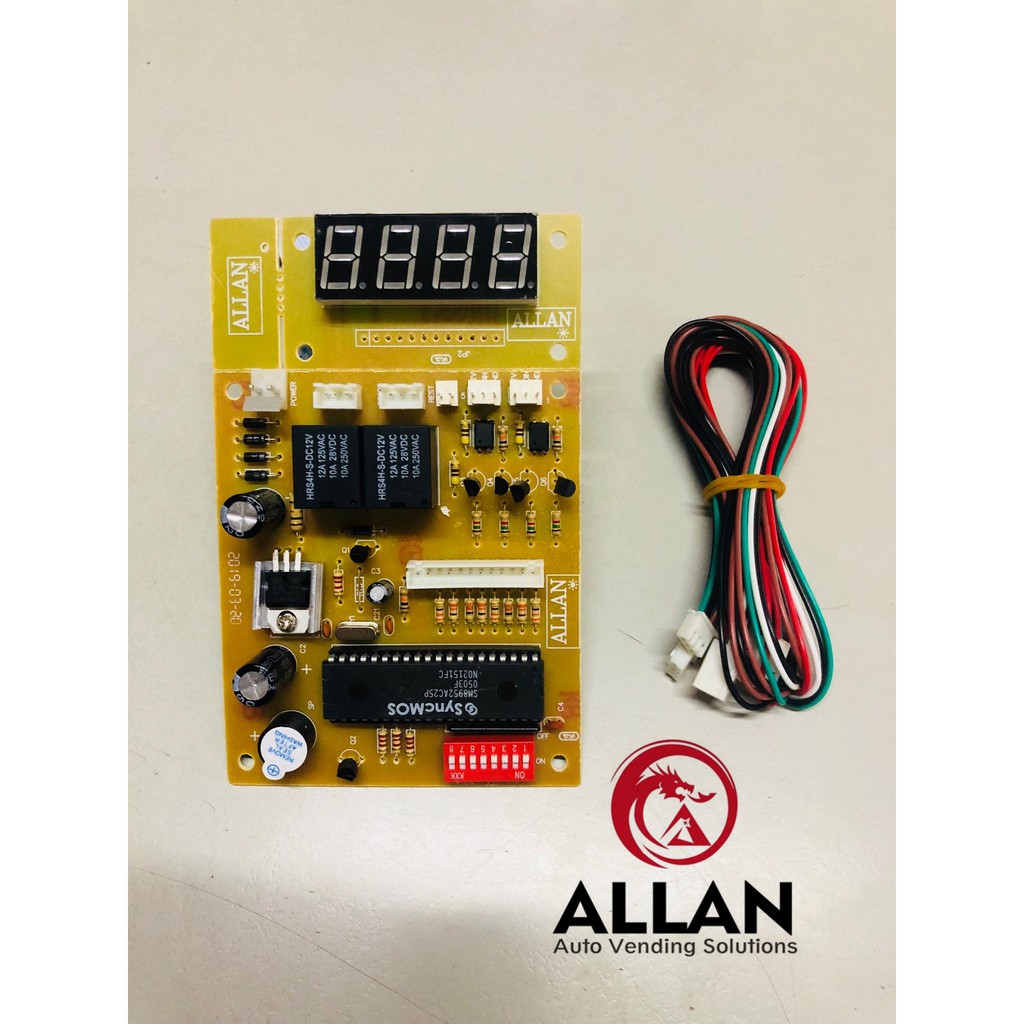 Allan Piso/Lima Timer For Pisonet /4 LED Digit Digital Timer Dual Relay ...
