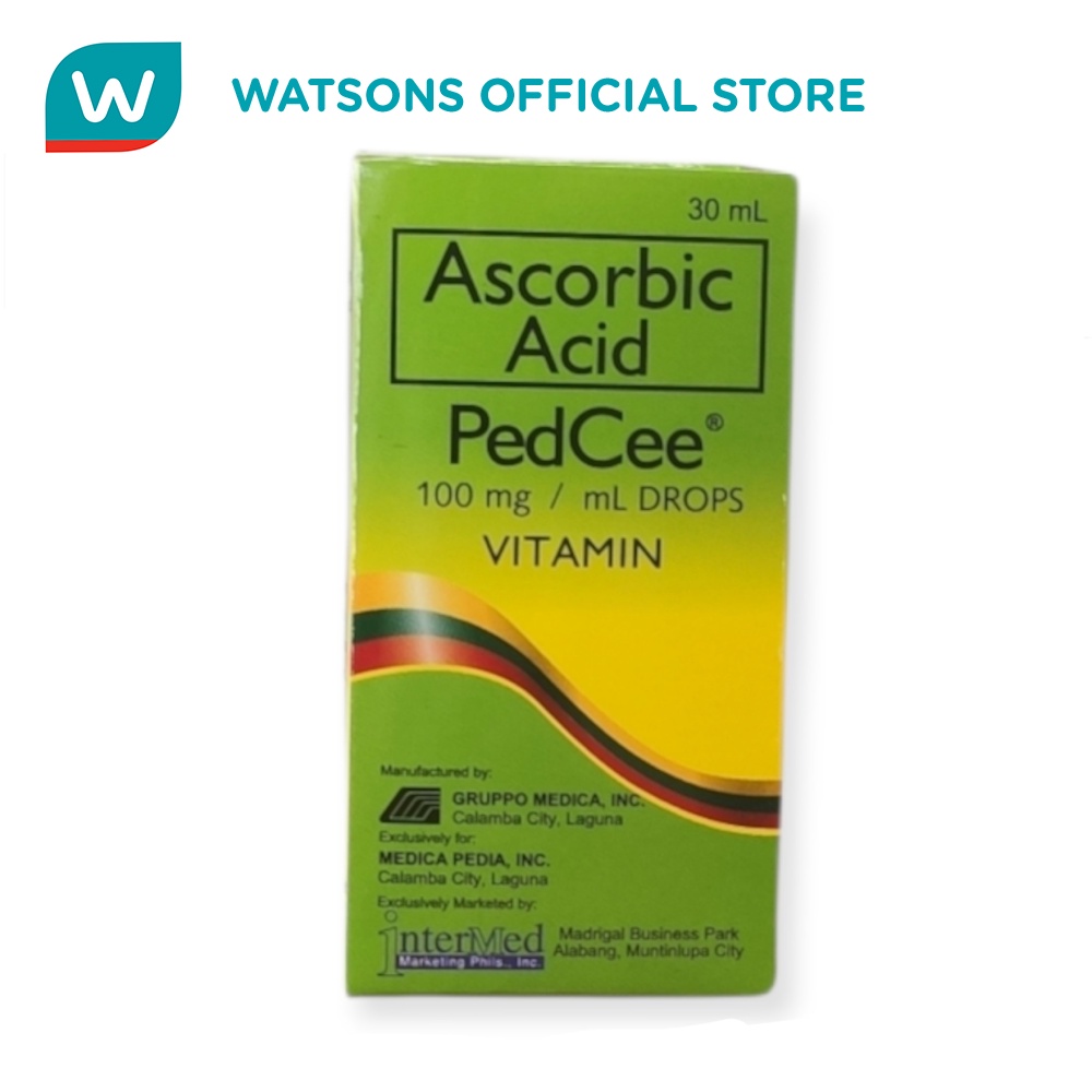 Pedcee Ascorbic Acid Drops 30mL | Shopee Philippines