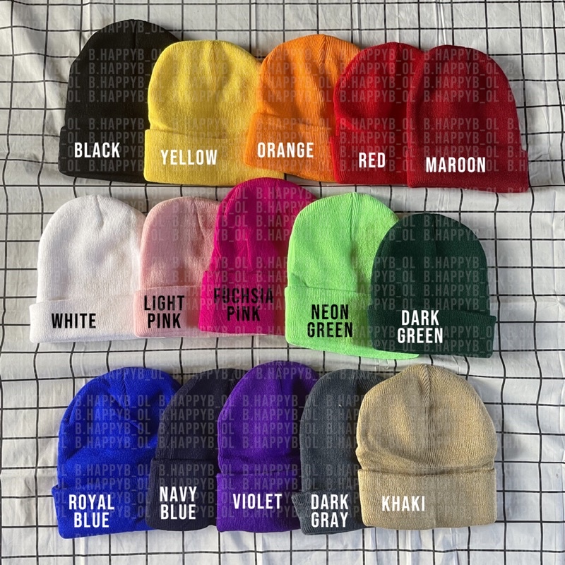[W/FREEBIES] Customized Embroidered Beanie | Shopee Philippines