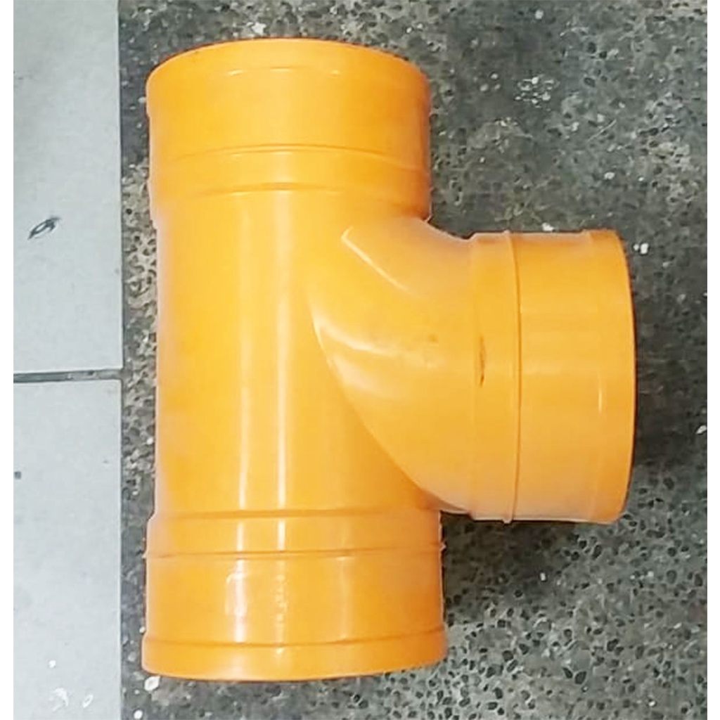 PVC TEE 160MM ORANGE FOR SANITARY USE === PVC TEE 6" | Shopee Philippines