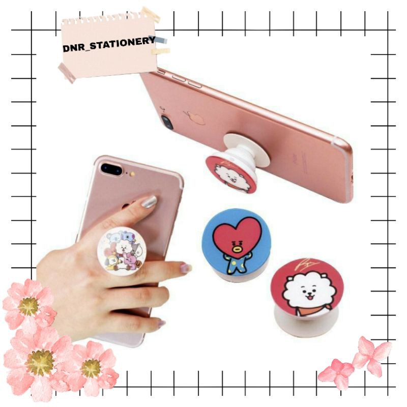Dnr_stationery-popsocket Round Bts Bt21 | Shopee Philippines