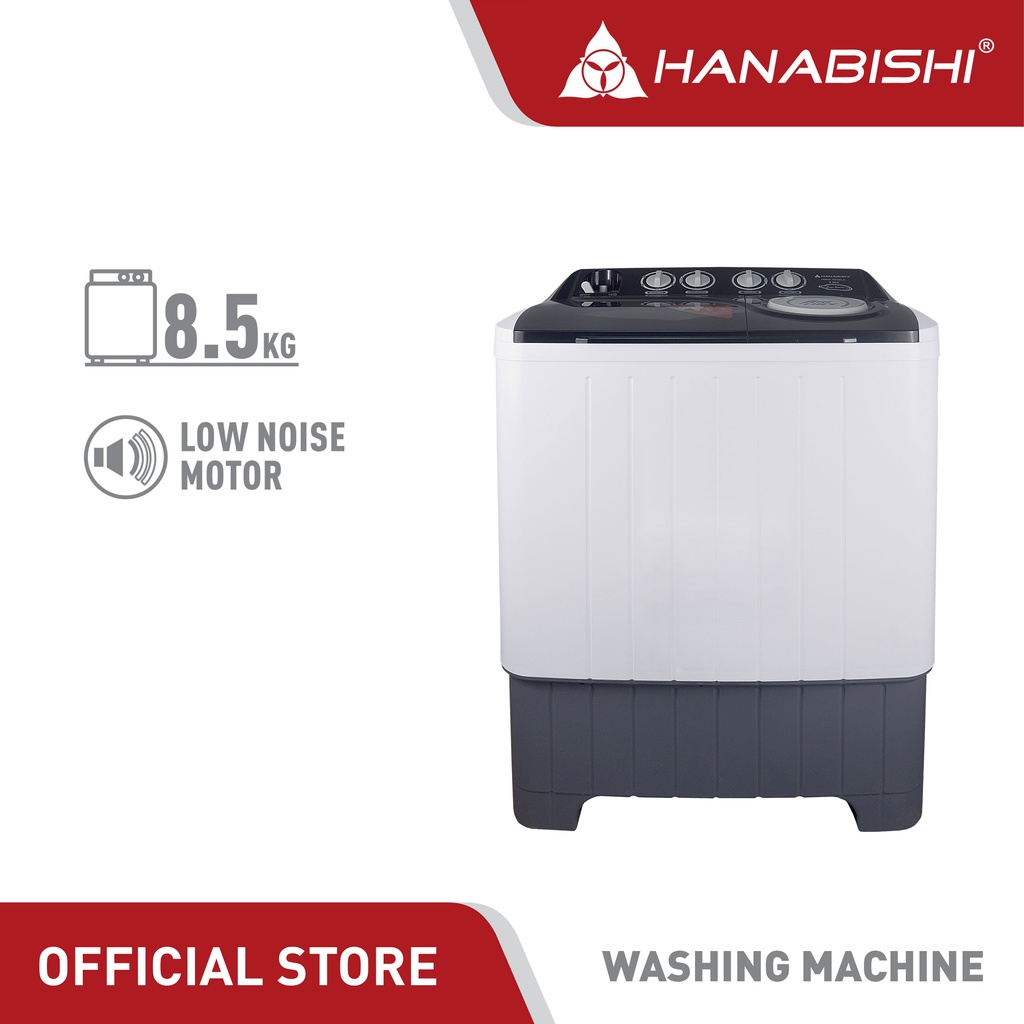Hanabishi Twin Tub Washing Machine HWM485BLK | Shopee Philippines