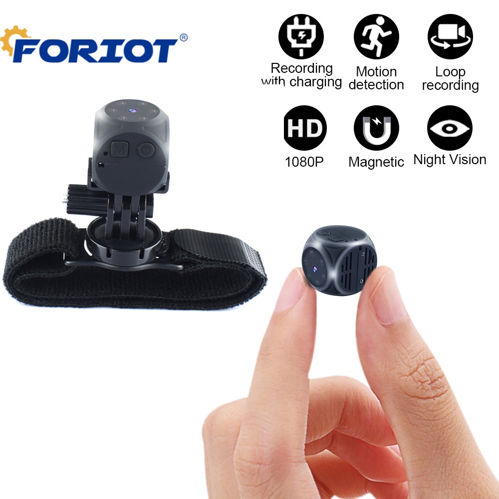 FORIOT A18 Mini Clip Camera with Night Vision Motion detection 1080P HD ...