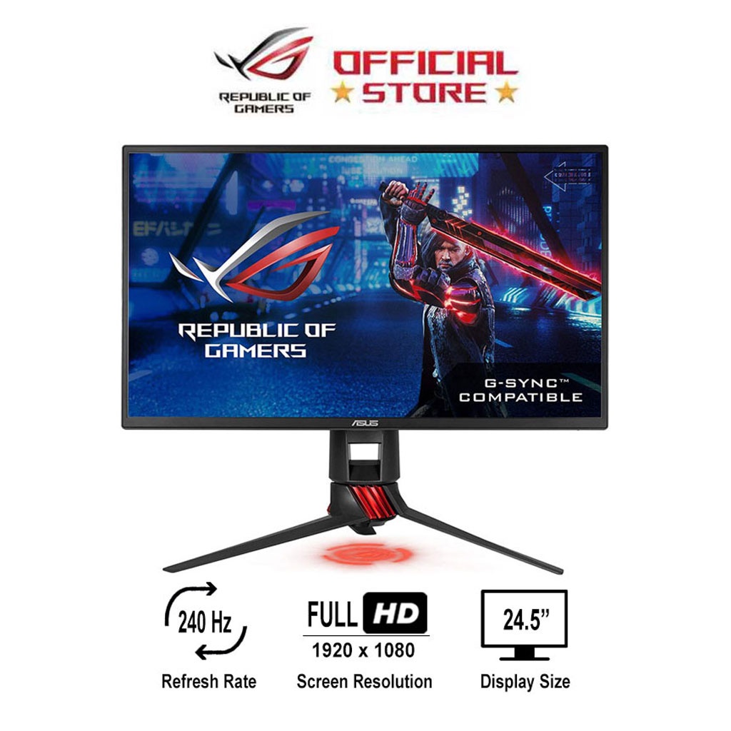 Asus ROG Strix XG258Q 24.5" FHD 240Hz 1ms, G-SYNC Compatible, RGB ...