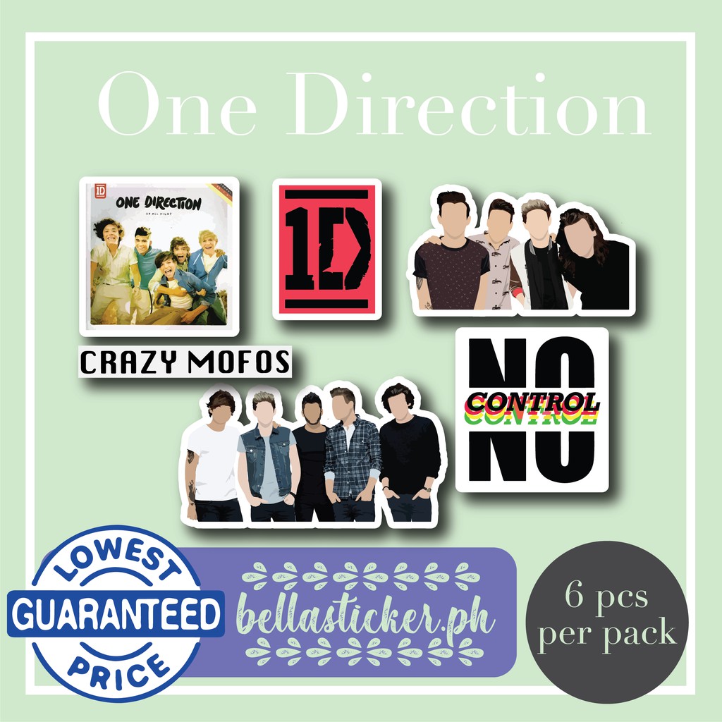 *WATERPROOF LAMINATED* ONE DIRECTION STICKER PACK, 1D | Shopee Philippines