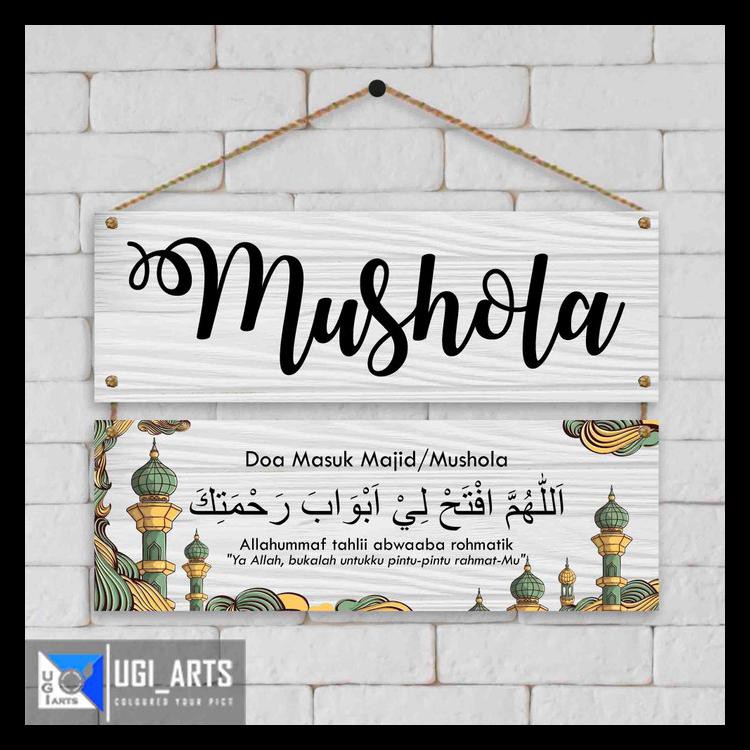 Mushola MUSOLA MUSOLA Wall Decoration Door, Prayer Entrant Mosque ...