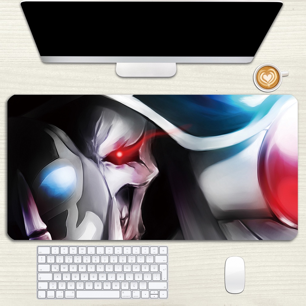 Anime Overlord Albedo Ainz Ooal Gown Mouse Pad Lock Edge Rubber Gaming ...