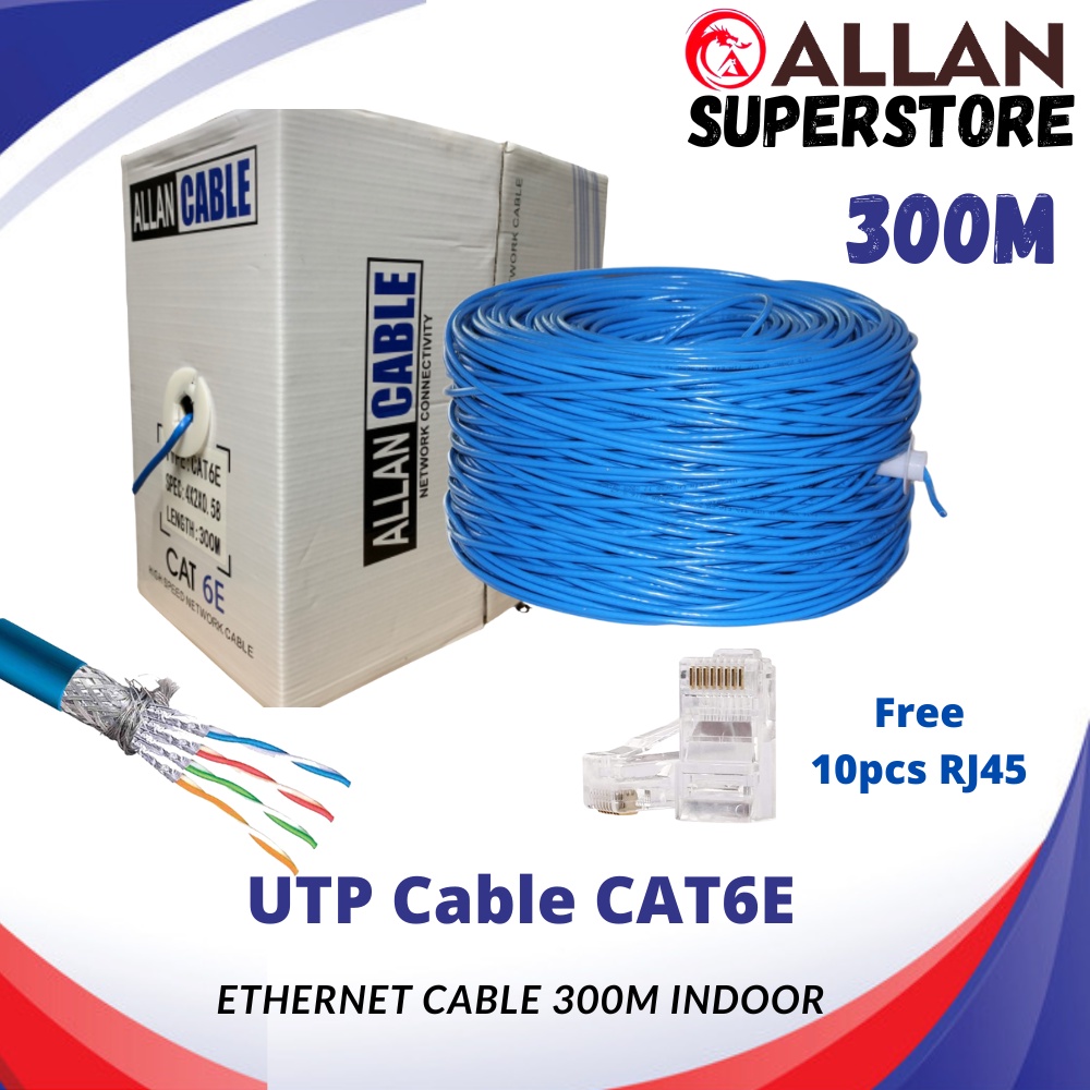 Allan Superstore CAT6 Quality Outdoor UTP Ethernet LAN Cable 305m ... Allan Superstore CAT6 Quality Outdoor UTP Ethernet LAN Cable 305m ...