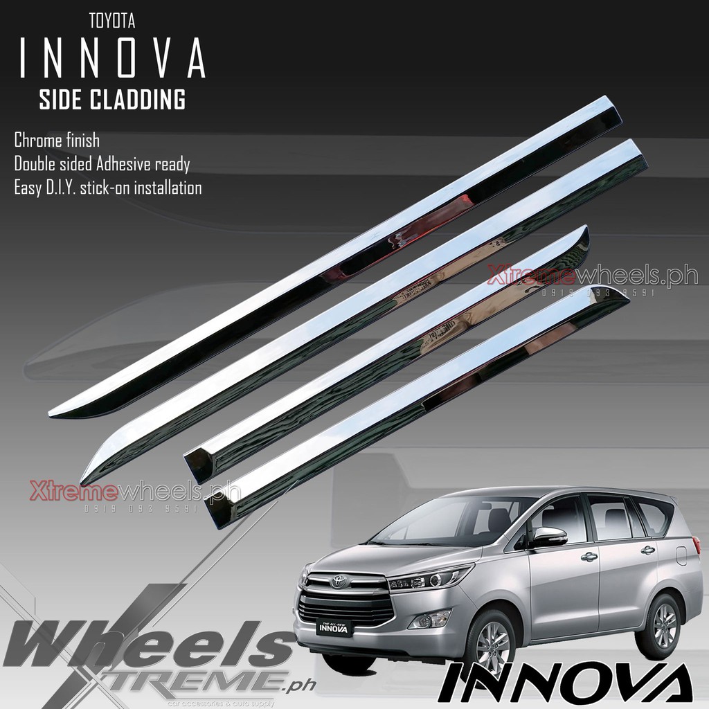 Toyota Innova 2016-2025 Chrome Thailand Made Side Moulding / Side ...