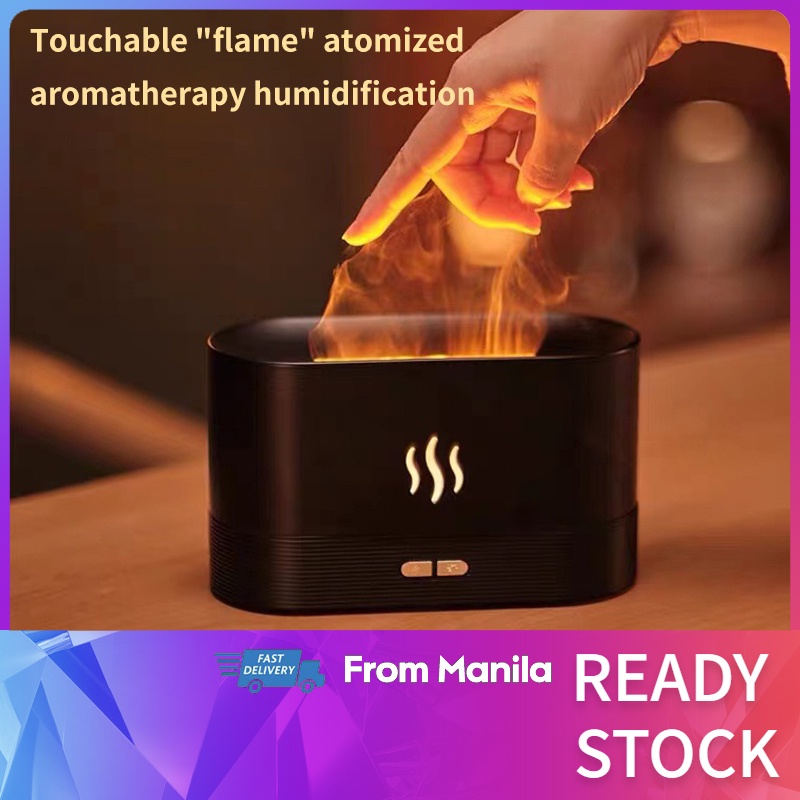 Flame Humidifier Fire Diffuser Humidifier Essential Oil Diffuser ...