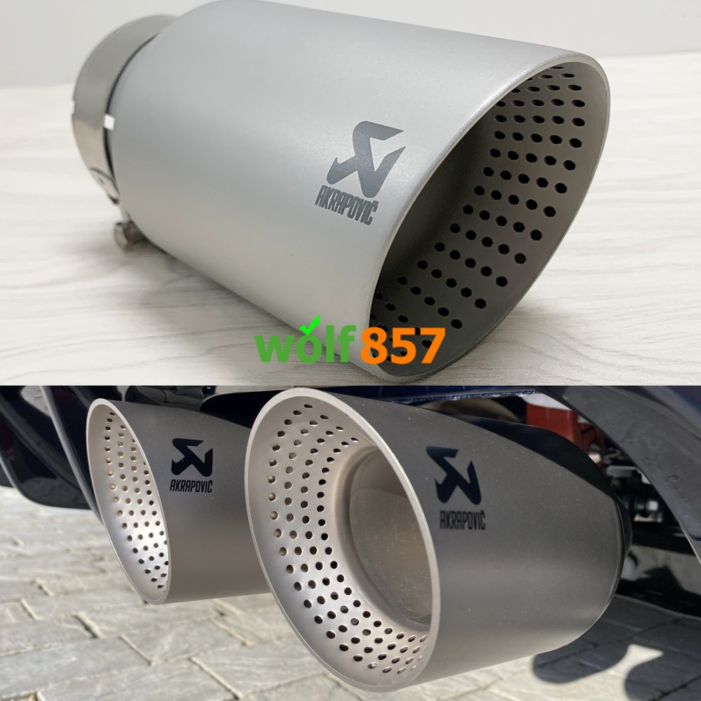 Matte Stainless Steel Car Muffler Tip Exhaust Pipe System for VW Golf 6 ...