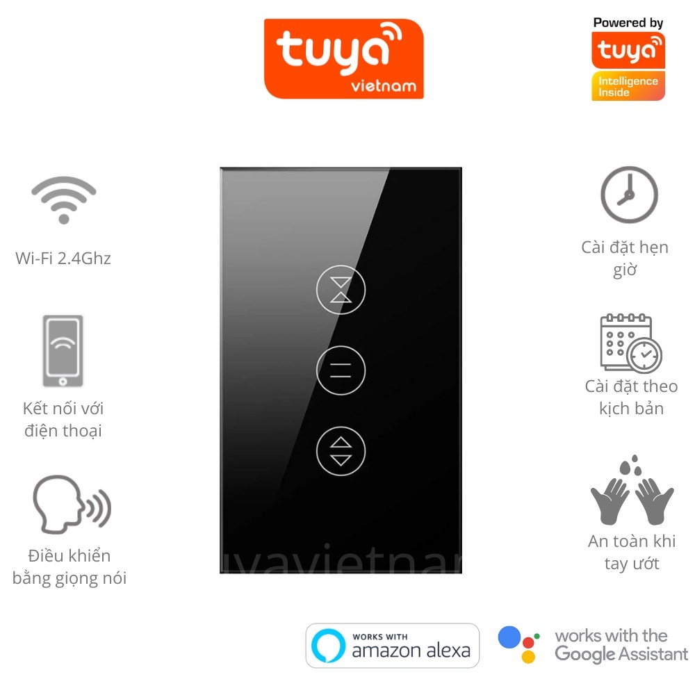 Tuya Wifi Smart Rolling Door Control Switch, Rectangular, Voice Control ...