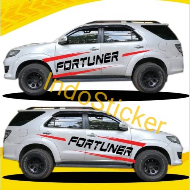 Fortuner car sticker striping Fortuner body sticker | Shopee Philippines