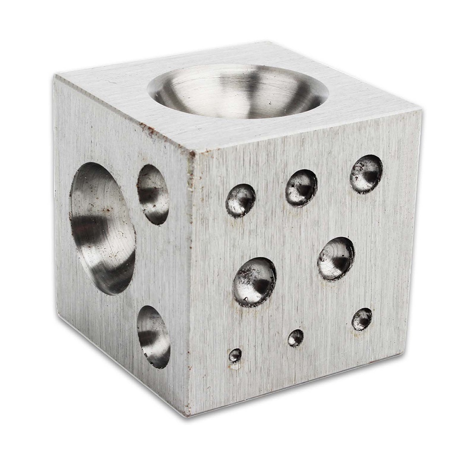 Steel Square Dapping Doming Die Block with 18 Full Round Cavities for ...