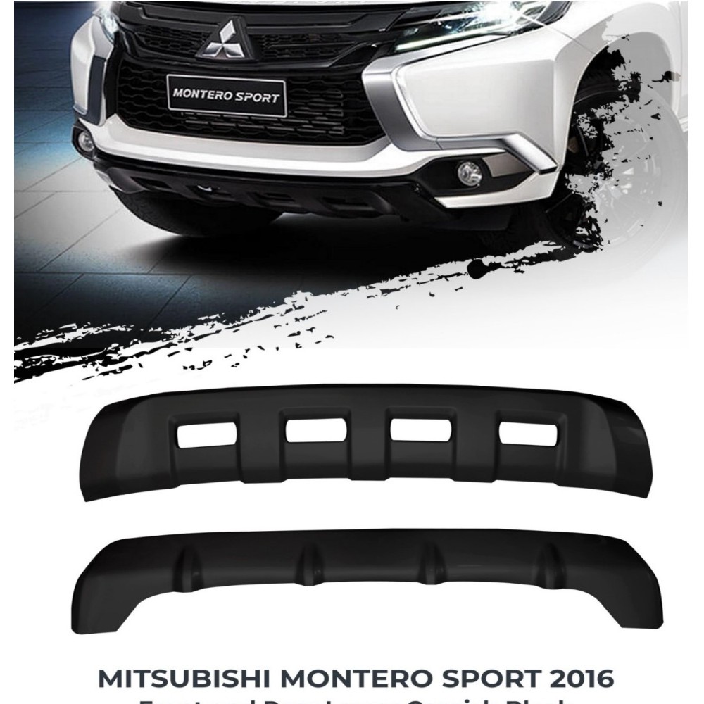 Montero Sport 2016-2019 Front and Rear lower Bumper Under Garnish Matte ...