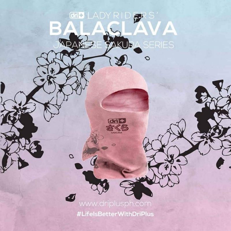 DLGRAPBALA1202 Dri+ sakura balaclava for ladies | Shopee Philippines