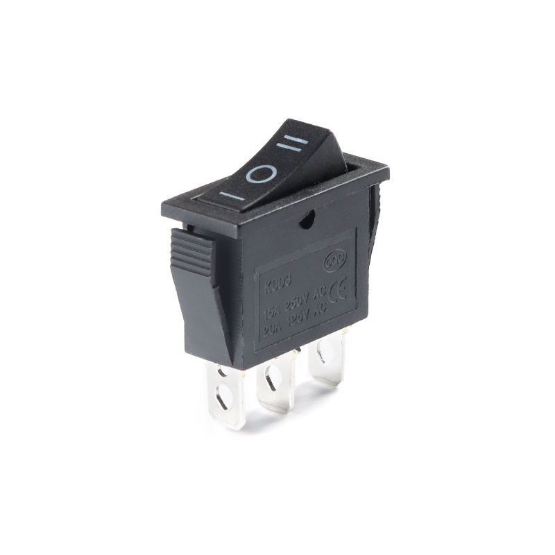 5Pcs KCD3 Rocker Switch 31*13.5mm 16A/250V AC 20A/125V AC Black ...