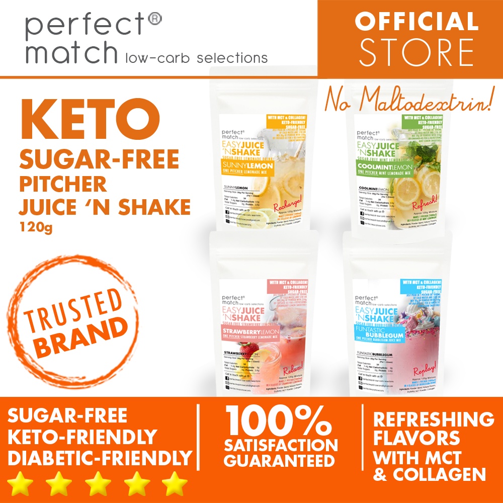 PerfectMatch Low-carb® l Keto Juice N’ Shake l Picther Size l Sugar ...