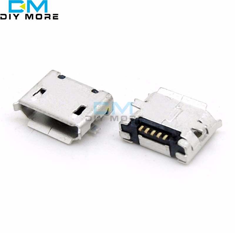 10PCS Type B Micro USB 5P 5-pin Micro USB Jack, 5Pins Micro USB Female ...