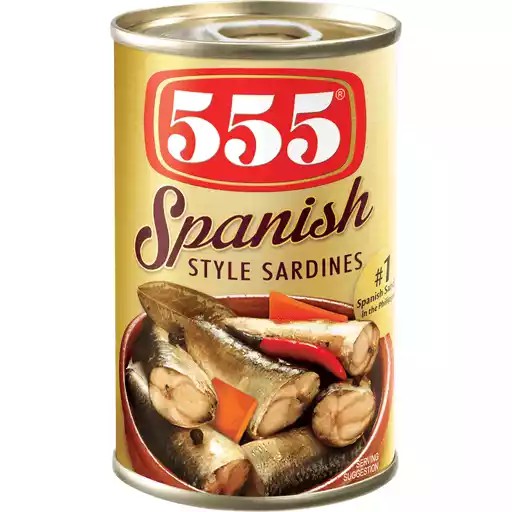 555 Spanish Style Sardines 155grams | Shopee Philippines