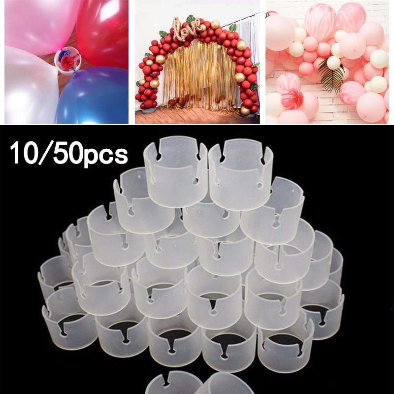 10Pcs Decor Easily Balloons Connectors Clips DIY Arches Wedding Party ...