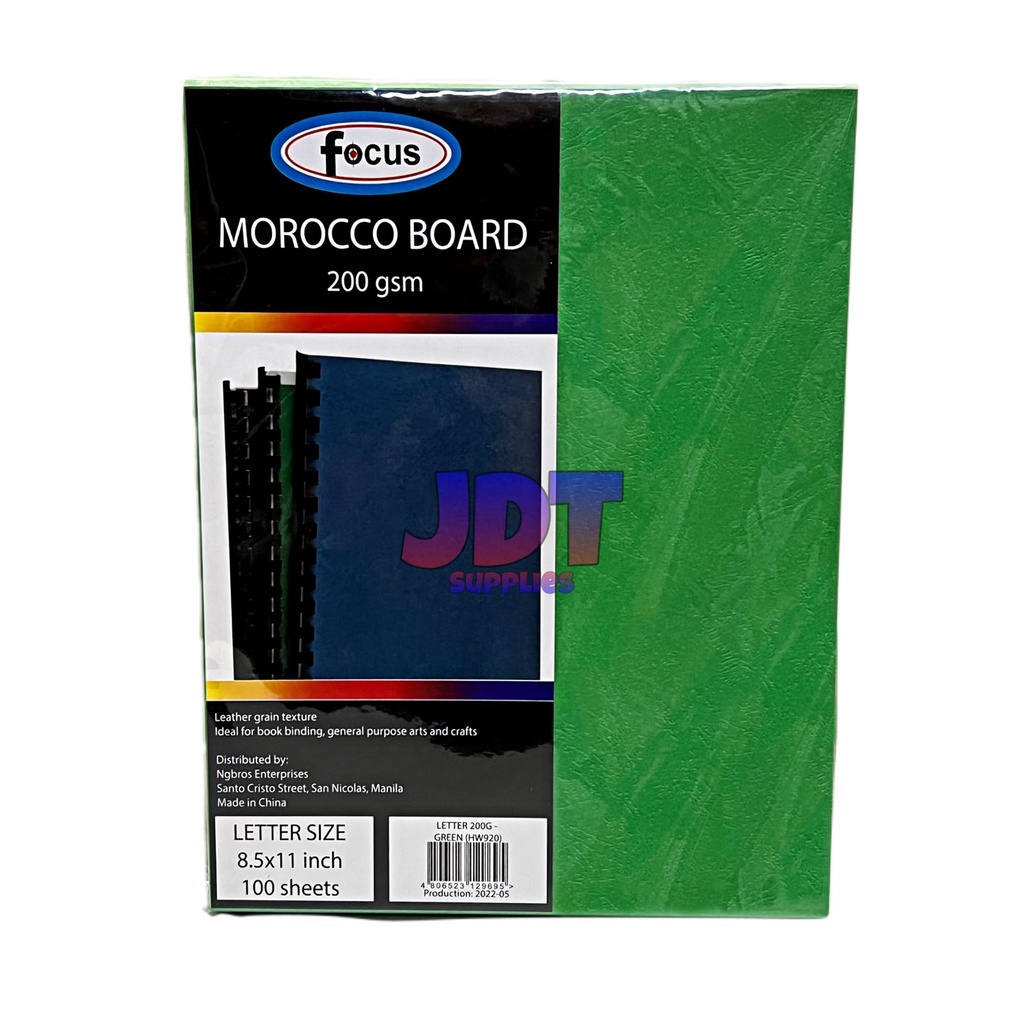 Focus 200gsm Morocco Board/Paper Binding Cover [Short/A4/Long Size ...