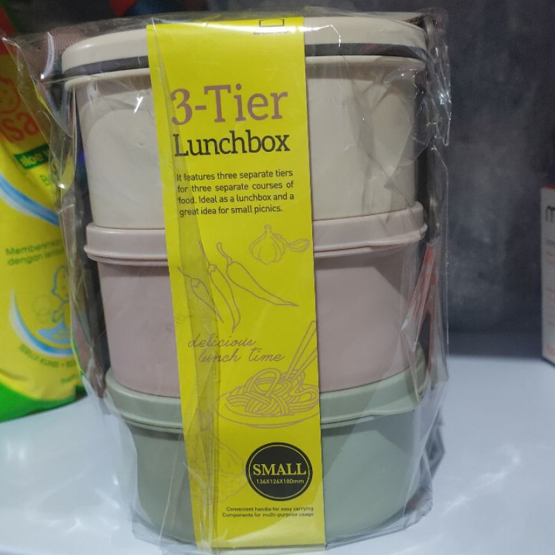 Locknlock 3 Tier Lunchbox / Lock&lock Stackable Lunch box HPL770 / 3 ...