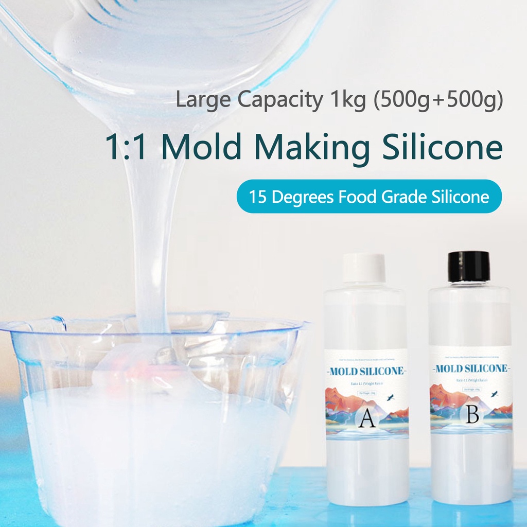 1000g DIY Silicone Mold Making AB 1:1 Liquid Rubber Silicone Mold Fast ...