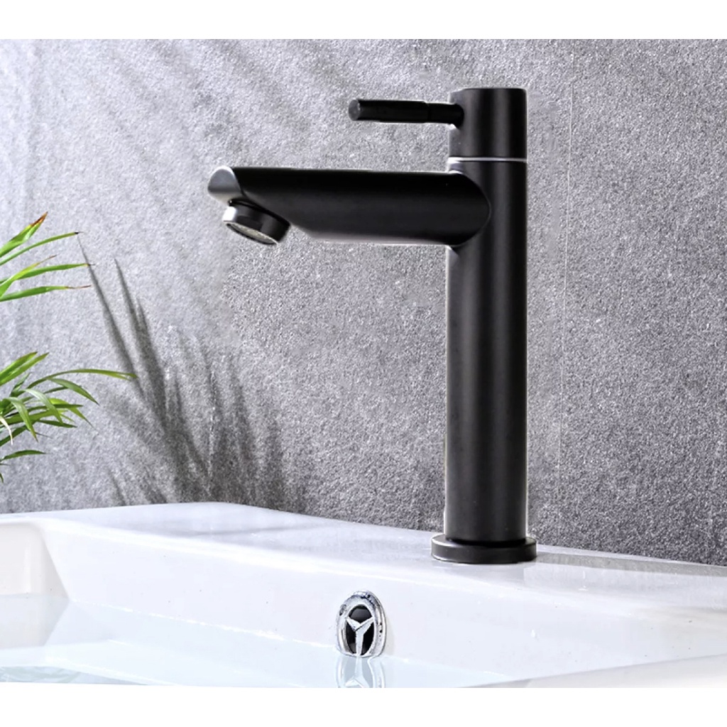 Heavy Duty SUS304 Stainless Steel Lavatory Faucet Short 18cm Basin ...