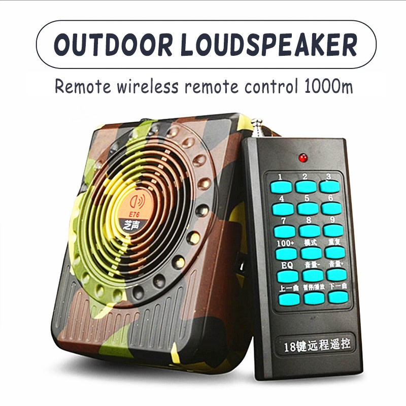 E76 35 Outdoor Speaker Bird Caller Amplifier Sound Decoy Player Remote Control Teaching multi ...