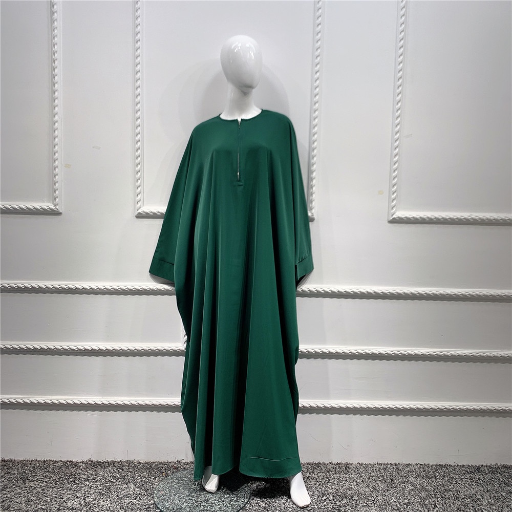 15 Colors Muslim Baju Kelawar Women Prayer Dress Batwing Islamic Abaya ...