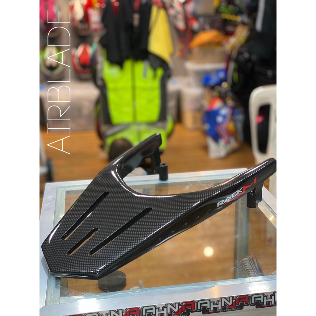RACK M CARBON BRACKET FOR YAMAHA GRAVIS AND HONDA AIRBLADE 150 | Shopee ...