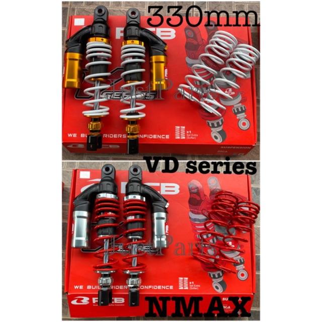 RCB REAR DUAL SHOCK VD SERIES 330mm NMAX | Shopee Philippines