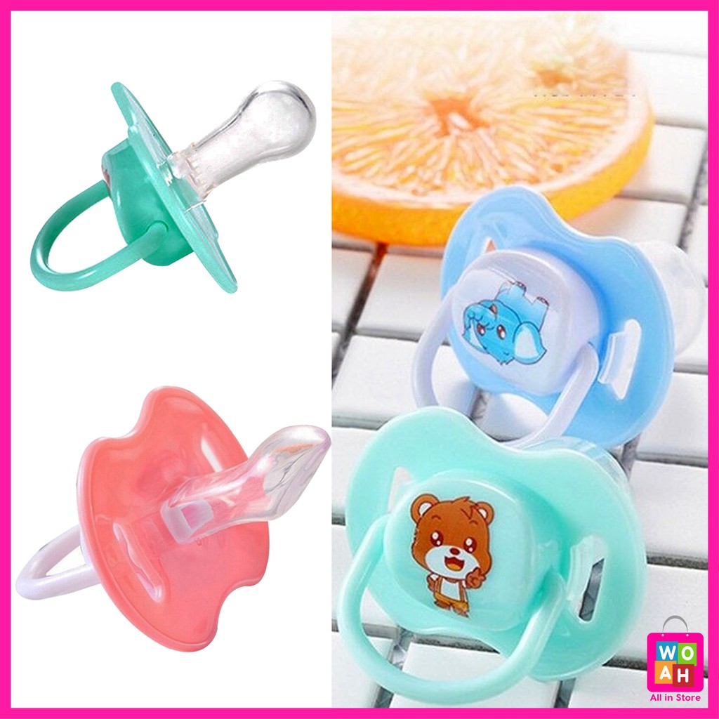 WOAH Soft Baby Pacifier, BPA Free Cute Flexible Silicone Pacifier ...