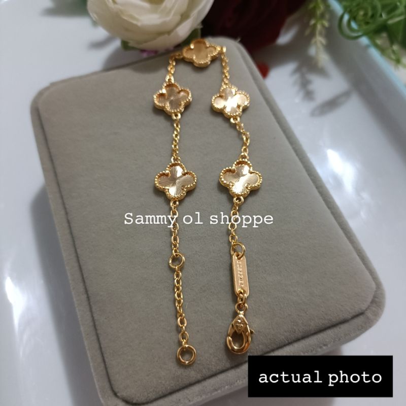 SOS MINI 10MM vca four leaf clover bracelet authentic quality with vca ...