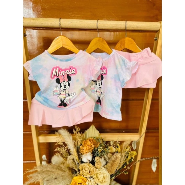 Disney Kids Girl Terno No. 7- Minnie Mouse Old Rose Set (12 mos ...