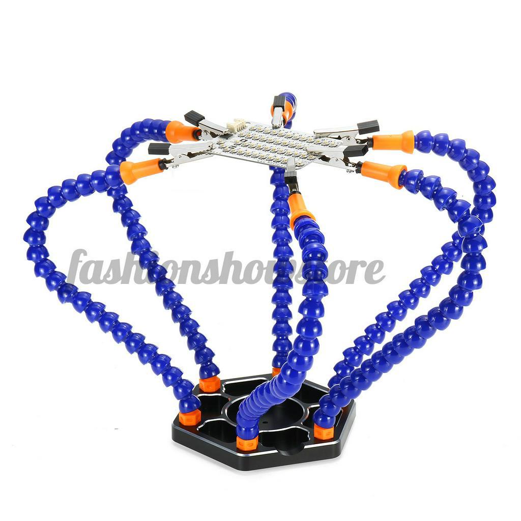Third Helping Hand Tool Soldering Station 6 Flexible Arms PCB Holder ...