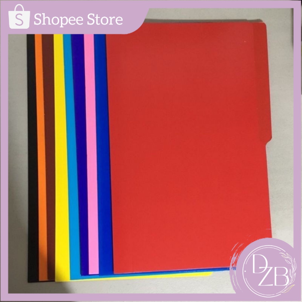DZB Folders, Folder Long/Short Plastic/Paper Folder White/Colored ...