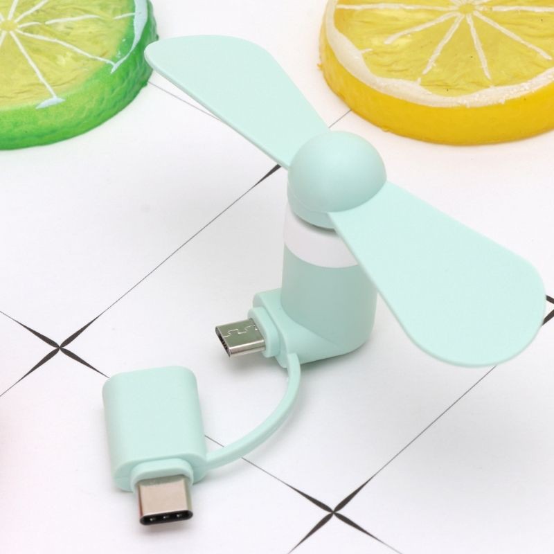 micro -Type C mini portable cellphone fan | Shopee Philippines