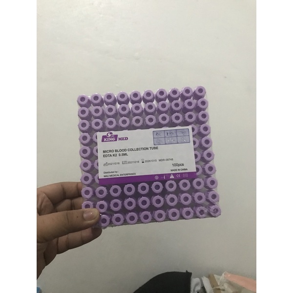 Edta / Red Top 0.5 ml microtainer plastic tubes 100pcs | Shopee Philippines