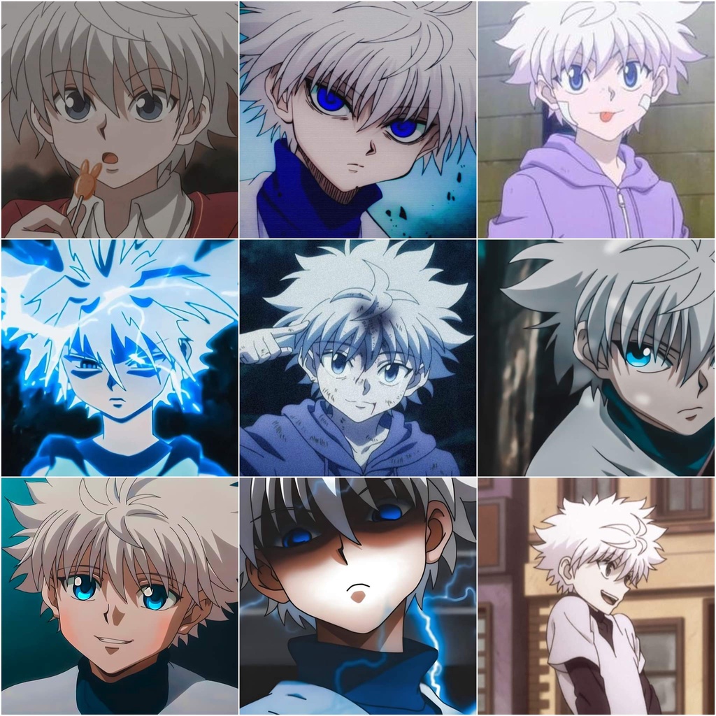 6 PCS HUNTER X HUNTER KILLUA AESTHETIC ICON STICKERS FOR WALL COLLAGE ...