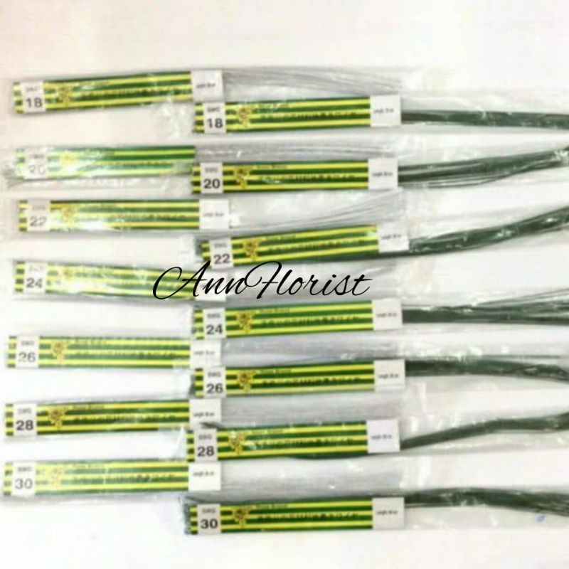 (Fw0001) White / Green Floral Wire | Shopee Philippines