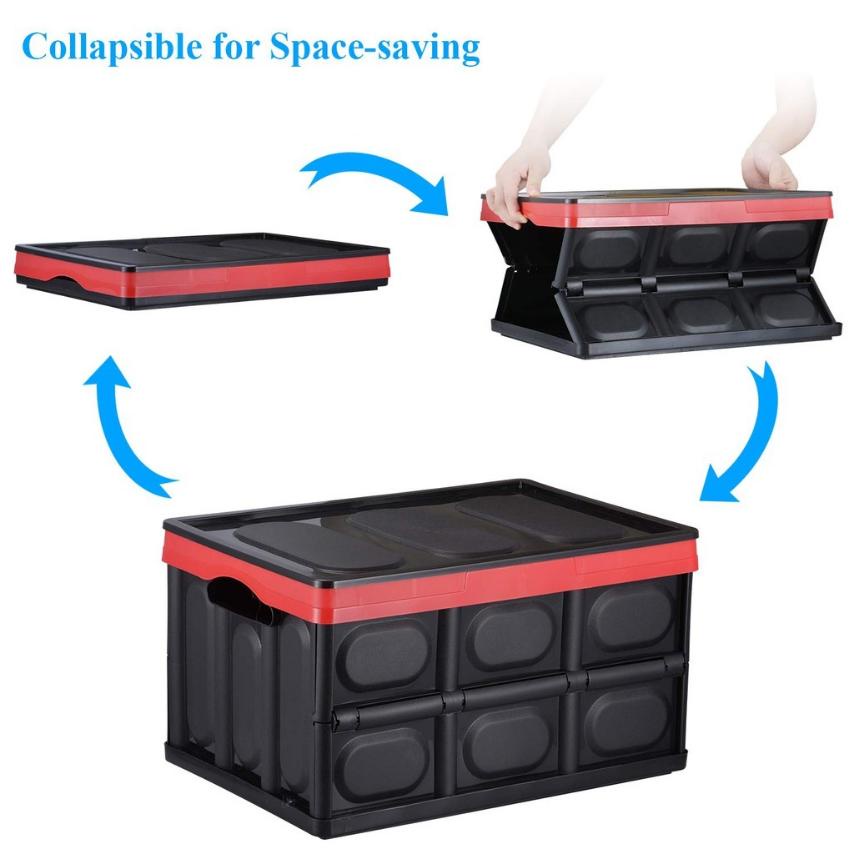 REVO Collapsible Crate Car Backup Plastic Storage Box | Shopee Philippines