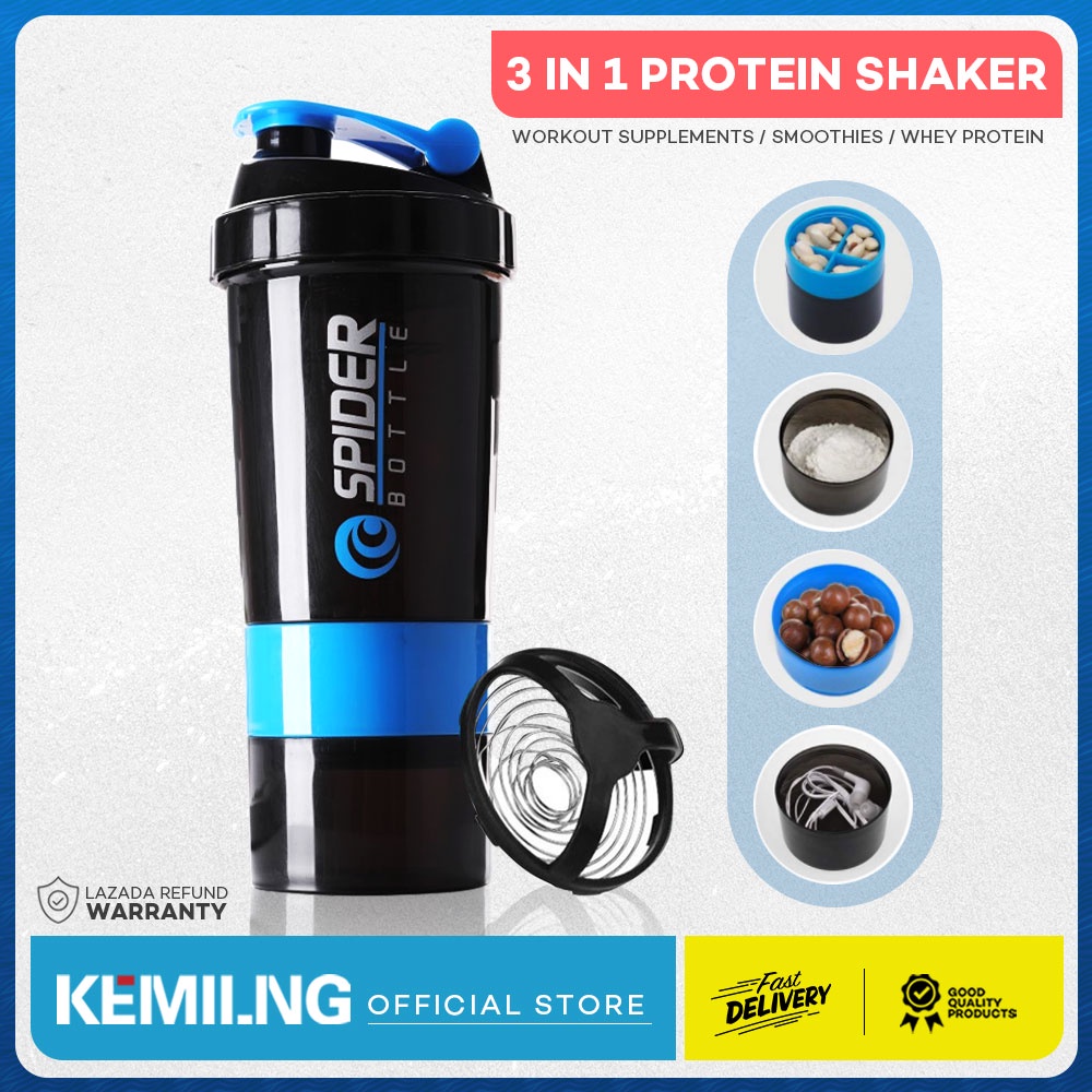 Kemilng Smart Protein Shaker Water Bottle 500ml | Shopee Philippines